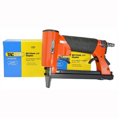 Tacwise 1288 A8016V Upholstery Air Stapler Bundle with 20,000 x 10-12mm ...