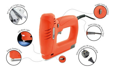 Tacwise 1702 Hobby 53-13EL Electric Staple Brad Nail Gun 5000 Staples ...