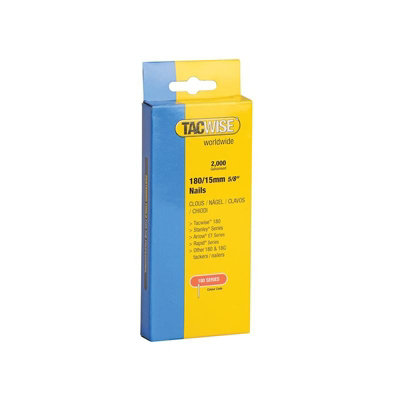 TACWISE 180 SERIES 18 GAUGE NAILS MULTI COLOUR (15MM)