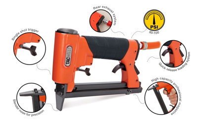 Tacwise A7116V 71 Series Air Pneumatic Upholstery Stapler with 60,000 ...