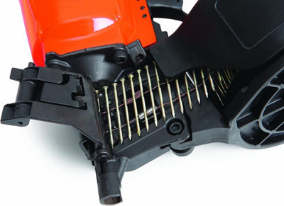 Tacwise GCN57P Pneumatic Coil Nailer Air Framing Nail Gun Flat Top 25 ...