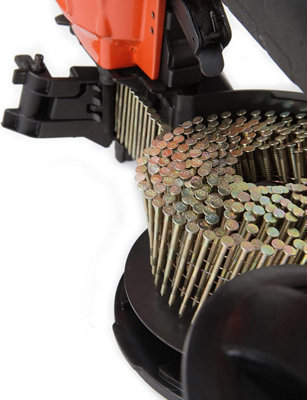 Tacwise GCN57P Pneumatic Coil Nailer Air Framing Nail Gun Flat Top 25 ...