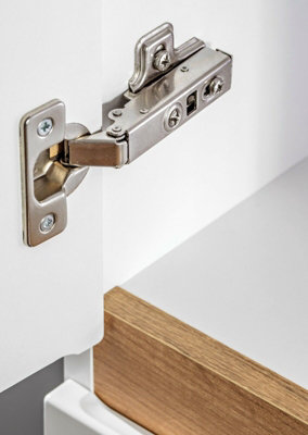 Tall Bathroom Cabinet Wall Hung Storage Unit Modern Scandi Shelving ...