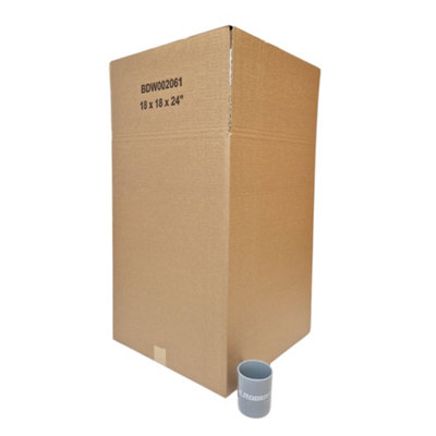 Tall Strong Double Wall Extra Large Cardboard Boxes 18" x 18" x 24 ...