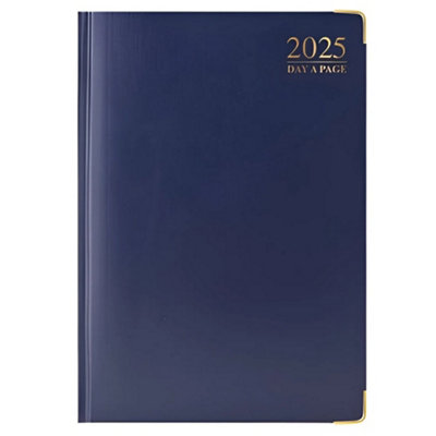 Tallon 2025 Day A Page Padded A4 Diary Blue (One Size)