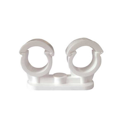 Talon 22mm Quick Lock Double Hinged Snap Over Pipe Clip 50 Per Box - 250