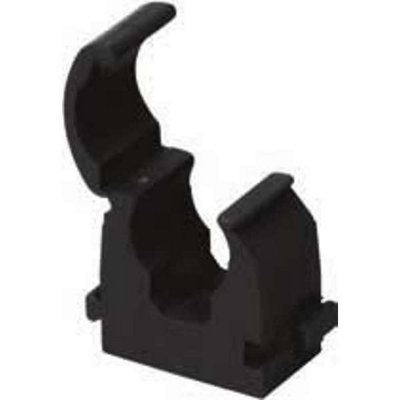 Talon (Black) Single Hinge Pipe Clip 22mm (Bag of 100)
