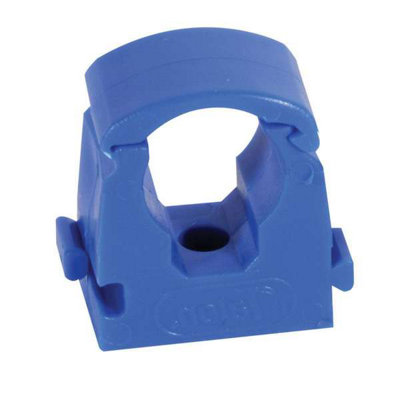Talon Blue Single Hinge Pipe Clip 15mm (Box of 100)