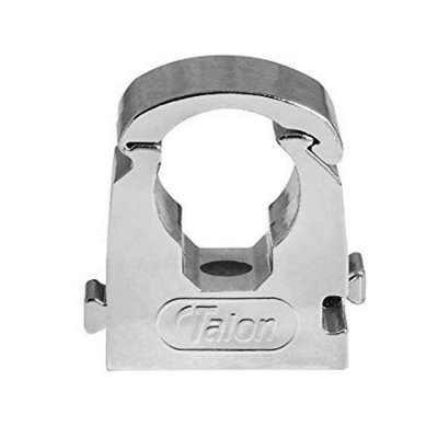 Talon CHROME Single Hinge Pipe Clip 15mm (Bag of 10)