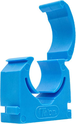 Talon TMS20 Single Hinged Pipe Clips Blue - Pack of 20