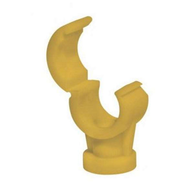 Talon YELLOW Quick Lock Pipe Clip 28mm (Box of 50)