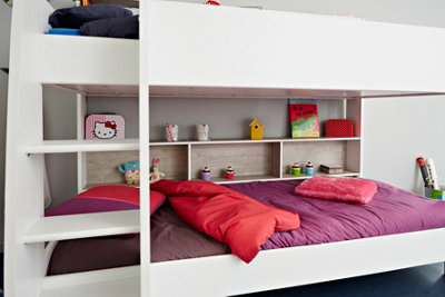 Tam Tam 3 Bunkbed (Grey Panels) With Drawer