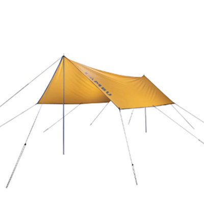 Tambu Pala Sun Tarp with Awning Poles 100% Recycled Polyester Fabric