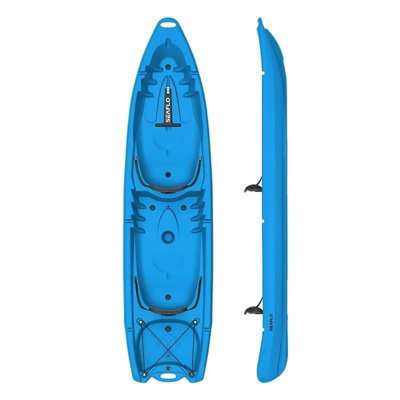 Tandem Sit On Top Kayak for 2 Adults & 2 Children in Orange, Red or ...