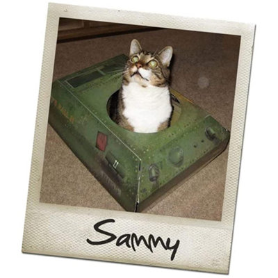 Tank Cat House Cardboard Kitten Toys & Cat Bed