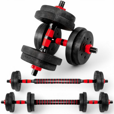 Tanness Adjustable Dumbbells Set -10 kg, 2 in 1 Weight Lifting Training ...