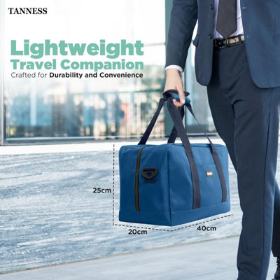 Tanness Cabin Bag - 40x20x25 cm, (Navy) - Under Seat Travel Luggage ...