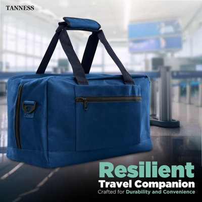 Tanness Cabin Bag - 40x20x25 cm, (Navy) - Under Seat Travel Luggage ...