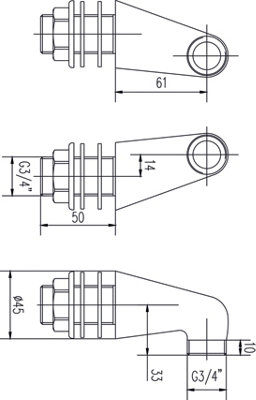 Tap Accessories Short Inlet Legs, Pair - Chrome