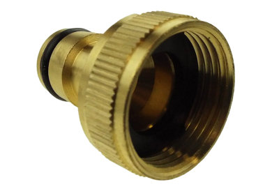 Tap Adaptor Connector Brass Garden Water Fit Hose Pipe Tap Female Male ...
