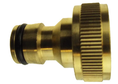 Tap Adaptor Connector Brass Garden Water Fit Hose Pipe Tap Female Male ...