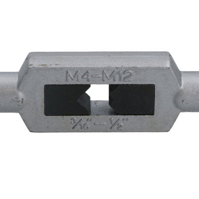 Tap Wrench M4-M12 Bar Type 3/16in to 1/2in Tap Taper Plug Holder Grip ...