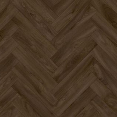 Tapi Rialto Chiesa Brown Herringbone Effect Slip Resistant Vinyl ...