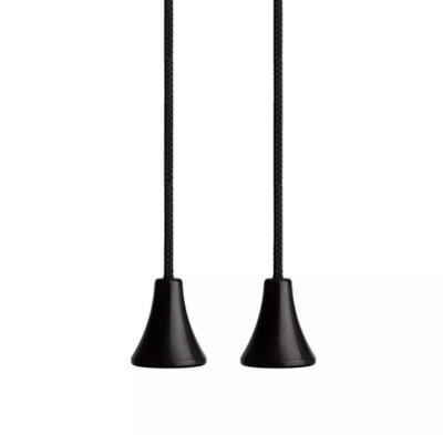Taps2Traps Pack Of 2 Light Pull Cord Switch Strings Black, 5ft 150cm ...