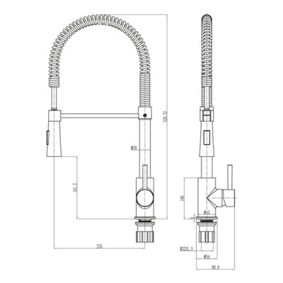 Target Pull Out Spray Kitchen Tap Chrome