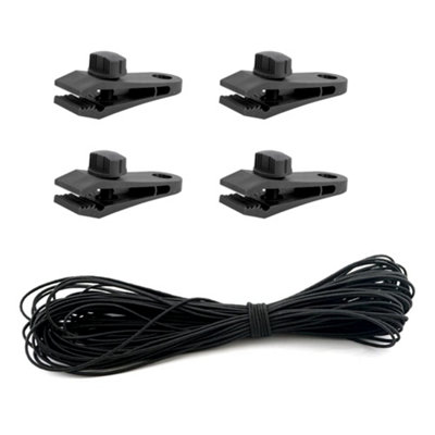 Tarpaulin Clips and Bungee Cord, Tarp Clips, Tent Clips with Tighten ...