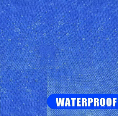 Tarpaulin Waterproof Cover Blue - 4ft x 6ft - (2025)