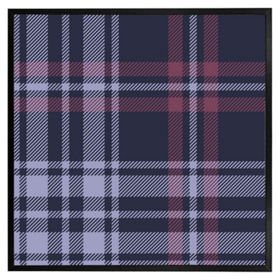 Tartan plaid pattern (Picutre Frame) / 24x24" / Brown