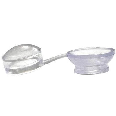 Taskar Corrugated Roofing Screw Strap Caps Clear Plastic 100 Pack
