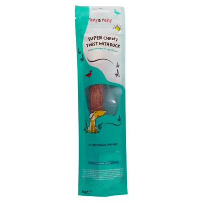 Tasty & Meaty Mega Chewy Twist With Duck Dog Treat 70g (Pack of 18)