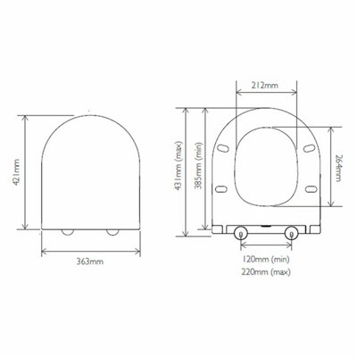 Tavistock Ashby Back to Wall Rimless Toilet with Soft Close Thermoset ...