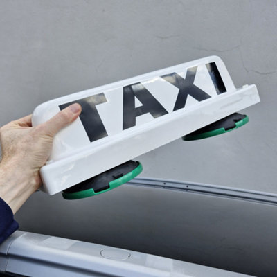 Taxi Roof Sign & Holder Vacuum Mounted Ideal for Glass & Aluminium ...