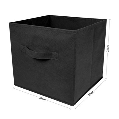 Taylor & Brown 2 x Foldable Cube Storage Box Organiser Basket ...