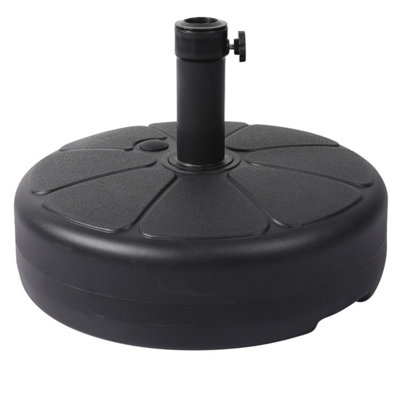 Taylor & Brown 23L Black Plastic Parasol Base for Garden, Beach, Patio ...