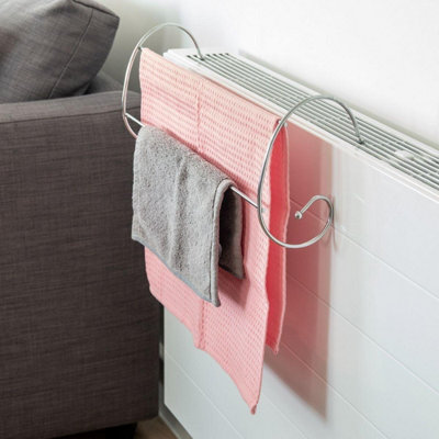 Taylor & Brown 2Pack Chrome Radiator Clothes Airer Dryer Rack ...