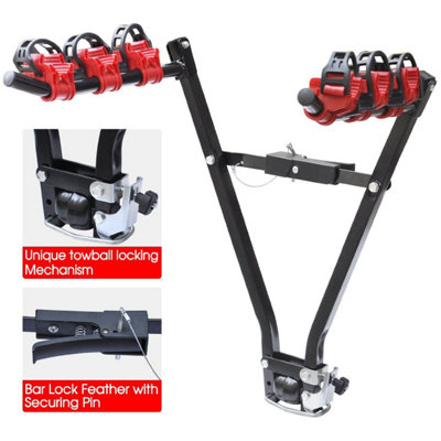 Taylor & Brown 3Bike Towbar Mount Carrier, HeavyDuty Rear Rack for Car ...