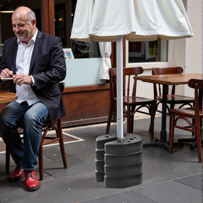 Taylor & Brown 4 Pack Gazebo Weights, No-Pinch Design, 18.8kg Cement ...