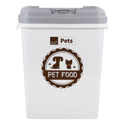 Taylor & Brown 40L Airtight Pet Food Storage Container, FlipTop Lock ...