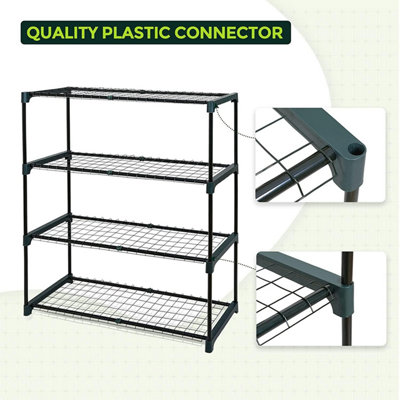 Taylor & Brown 4Tier Greenhouse Staging Shelving Rack Freestanding ...