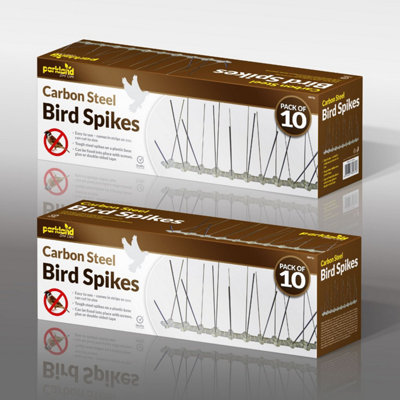Taylor & Brown 5 Metre Pack Bird Spikes Deterrent Anti Perch Control Repeller Stainless Steel ...
