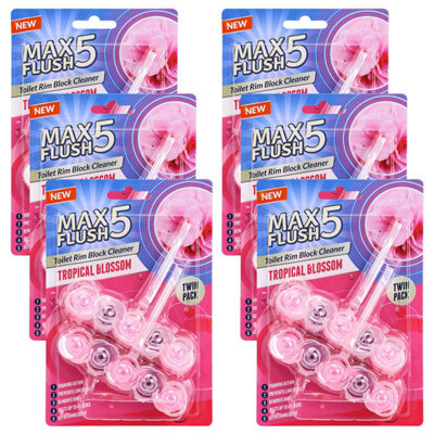 Taylor & Brown 6 Pack Tropical Blossom Toilet Rim Block Cleaner, Anti ...