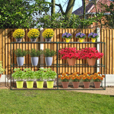 Taylor & Brown 6 Tier Greenhouse Shelving RackFreestanding Outdoor ...