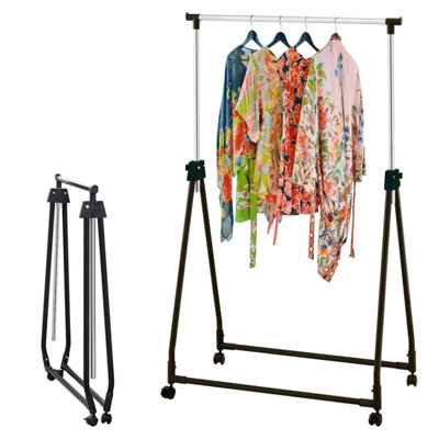 Taylor & Brown Adjustable Chrome Garment Rack - Portable Clothes Rail ...