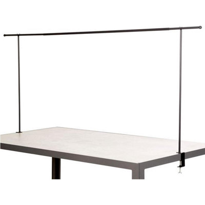 Taylor & Brown Adjustable Over-Table Rod Stand 130-250cm Black Metal ...