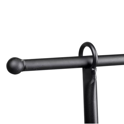 Taylor & Brown Adjustable Over-Table Rod Stand 130-250cm Black Metal ...