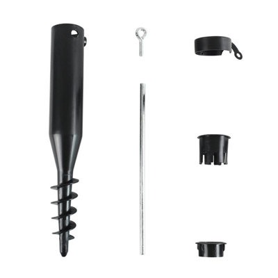 Taylor & Brown Black Plastic Ground Spike for Rotary Washing Line ...